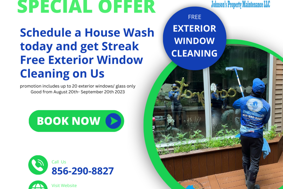 Special Offer - Free Exterior Window Cleaning | Johnson's Property ...